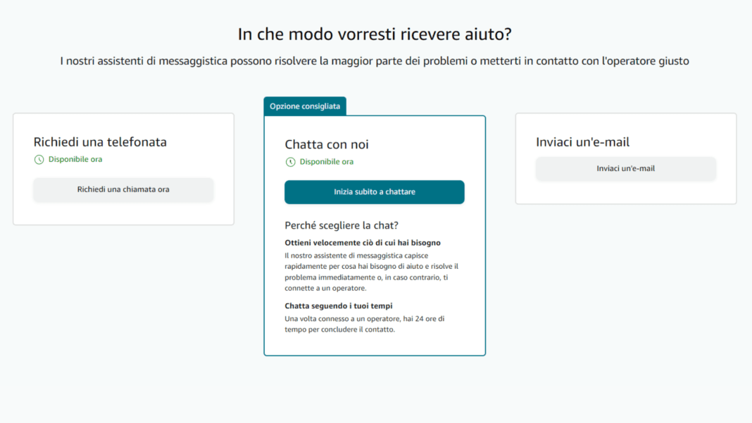 Come contattare Amazon nel 2026: Telefono, Chat e Mail