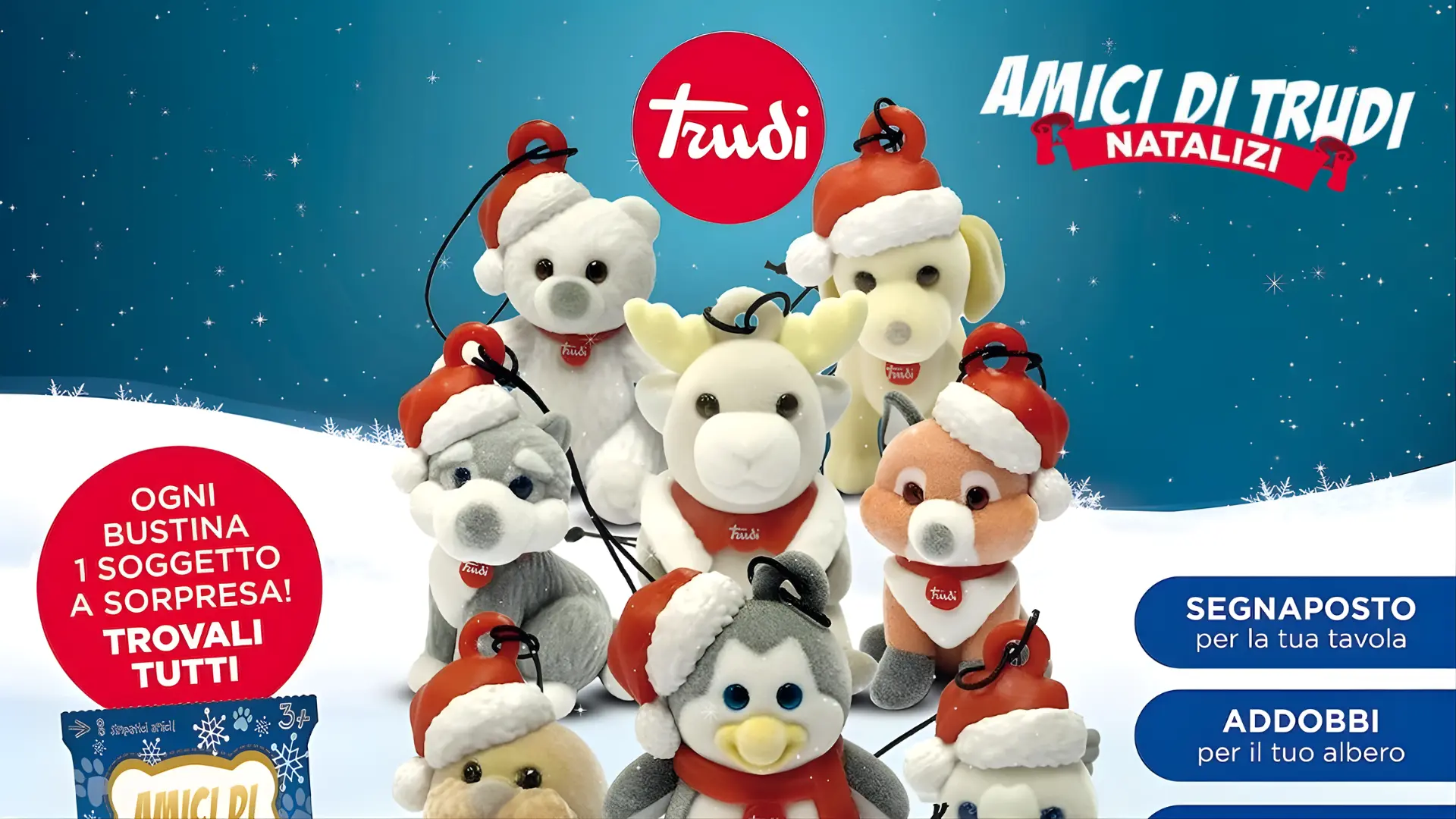 Amici di Trudi Acqua e Sapone: la nuova collezione natalizia