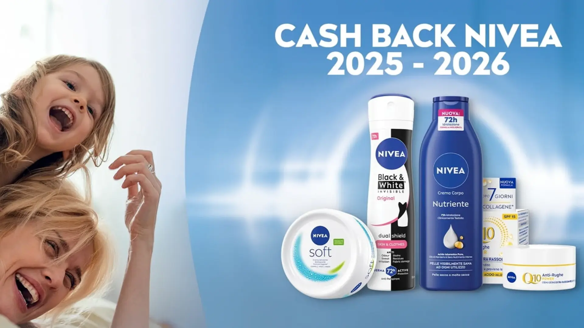 Cashback Nivea 2025-2026: ricevi 10€ di rimborso
