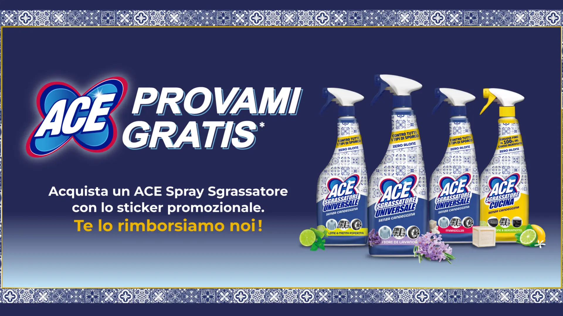 Cashback ACE Spray: prova GRATIS uno spray sgrassatore